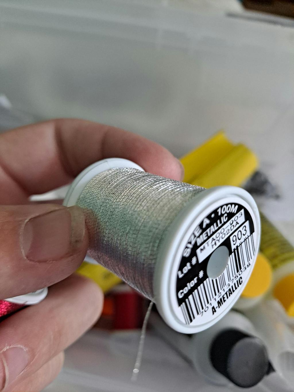 Fuji Ultra Poly Metallic Rod Building Thread 100M Spool