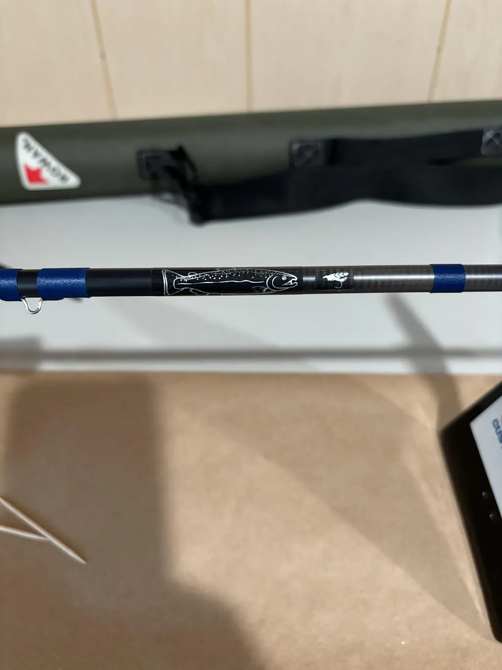 Mud Hole Monochrome Fly Pattern Rod Decals