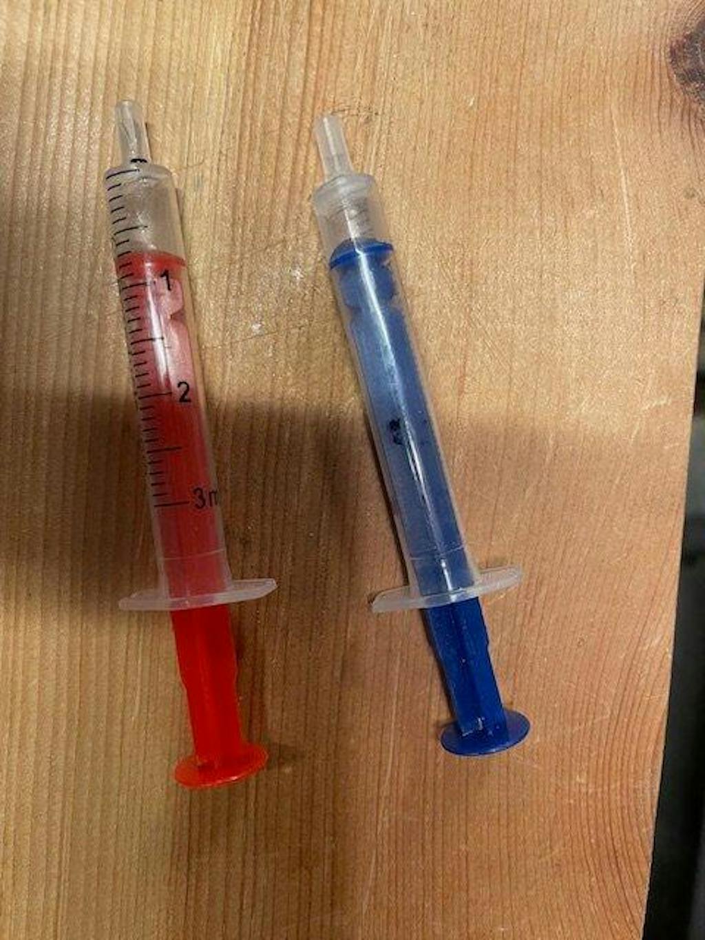 CRB Color Coded Syringe Set - 3cc or 10cc