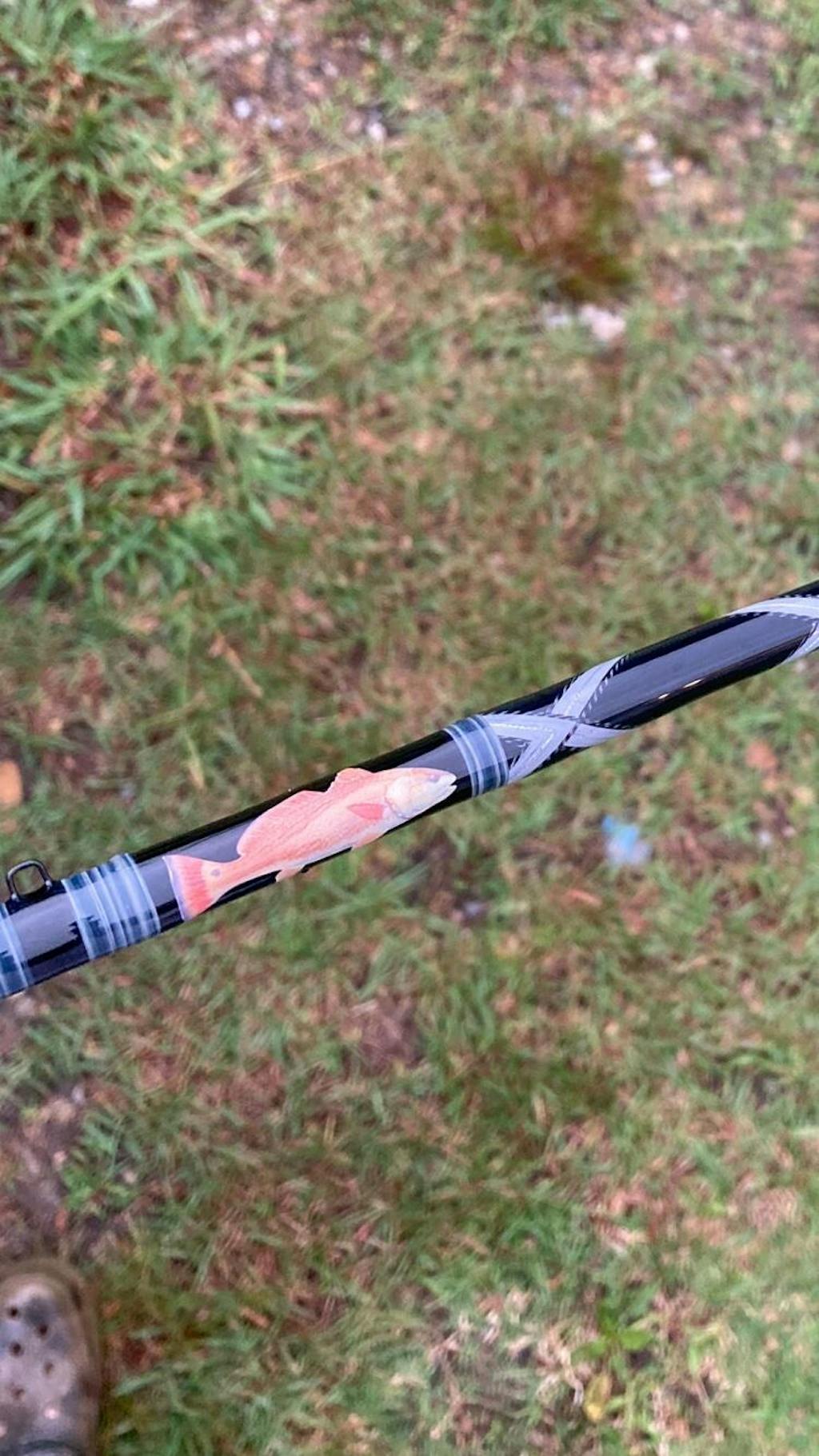 Mud Hole Game Fish Rod Decals