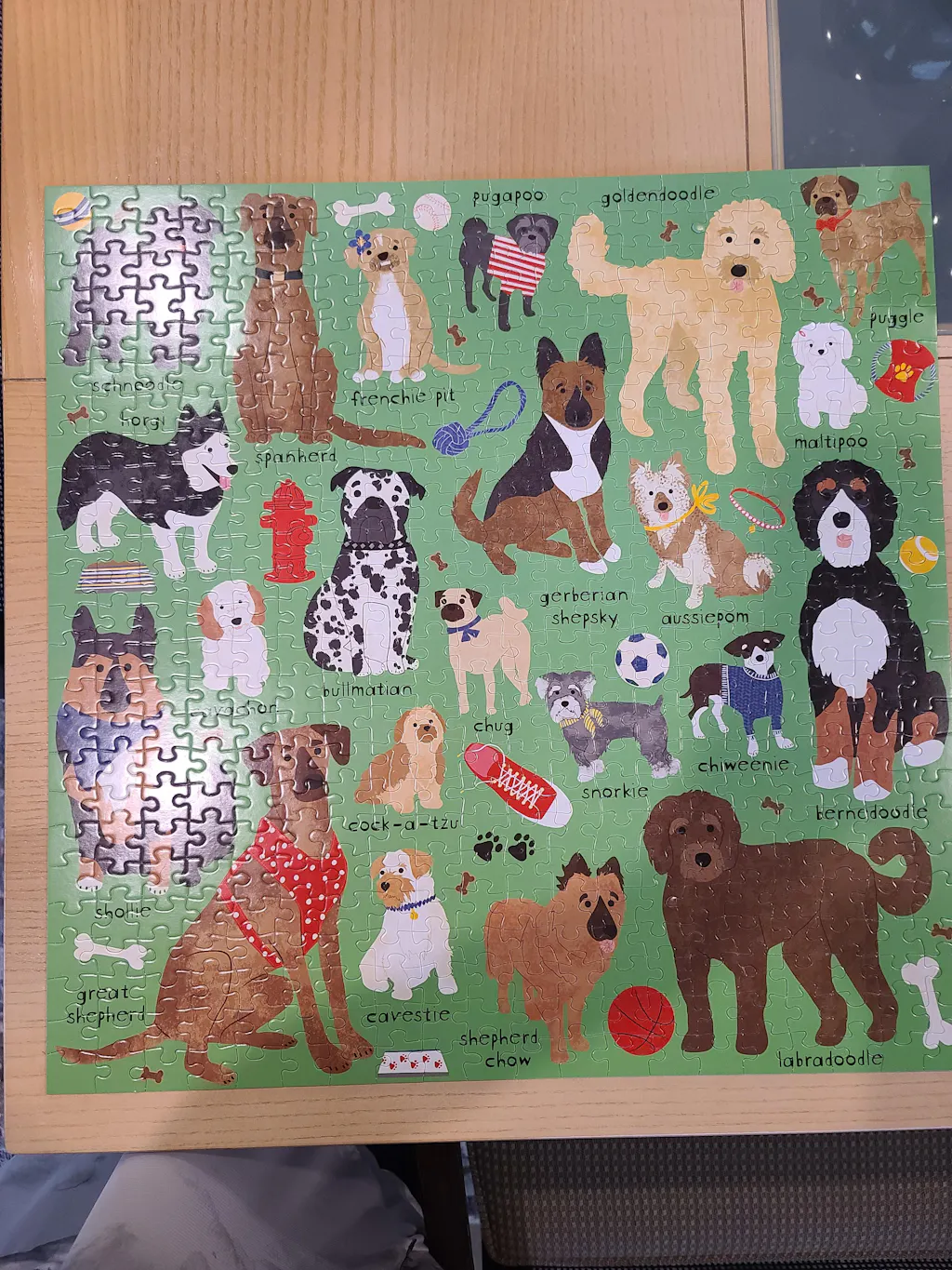 Doodle Dog And Other Mixed Breeds 500 Piece Family Puzzle - Mudpuppy