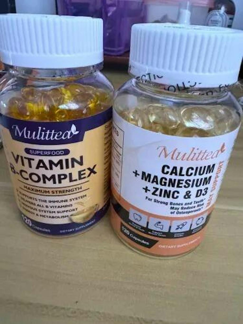 Mulittea Cal Mag Zinc Capsules | With Vitamin D3 | Bone, Heart, Nerve