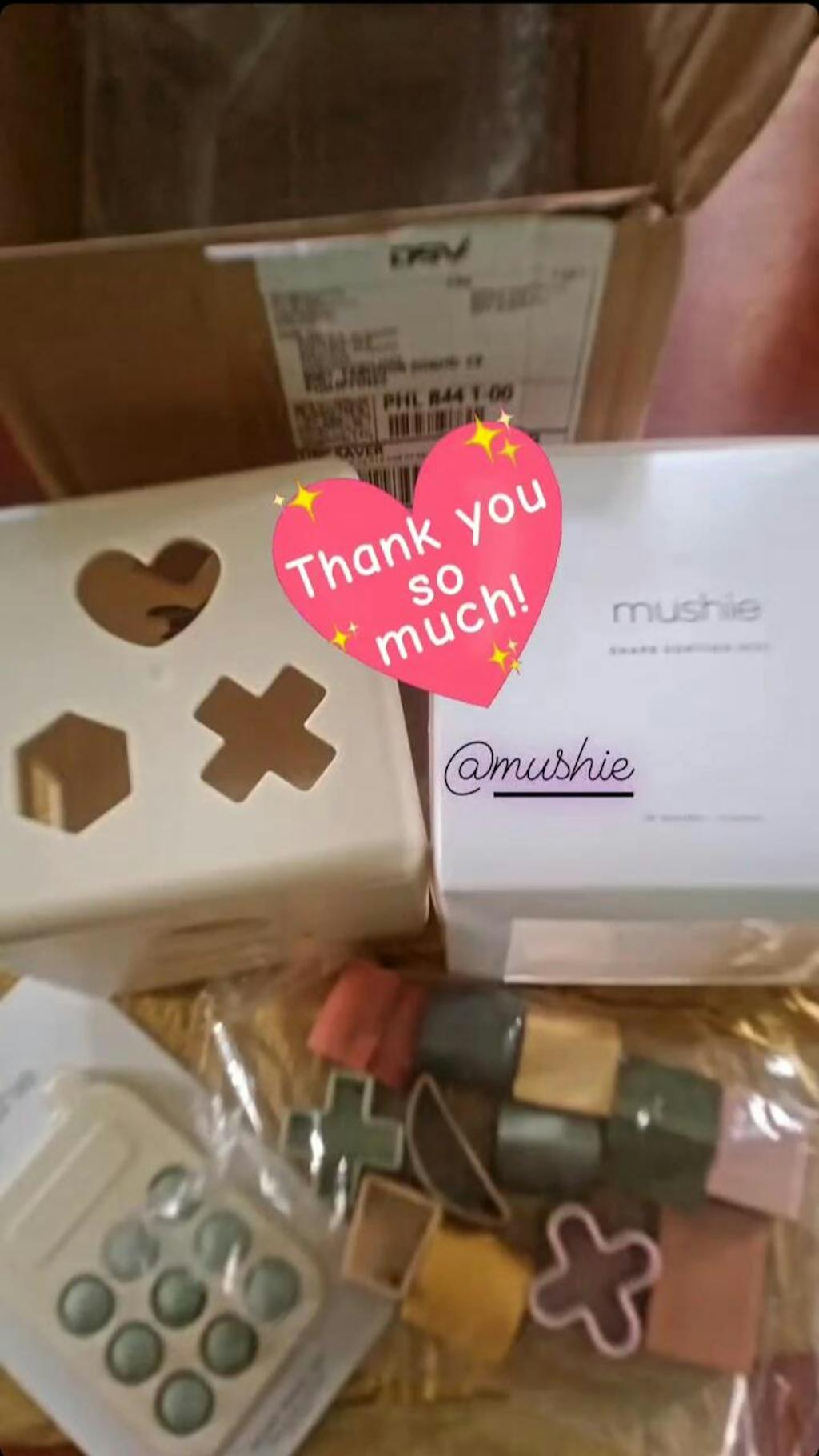 mushie Baby Shape Sorting Box – Mushie