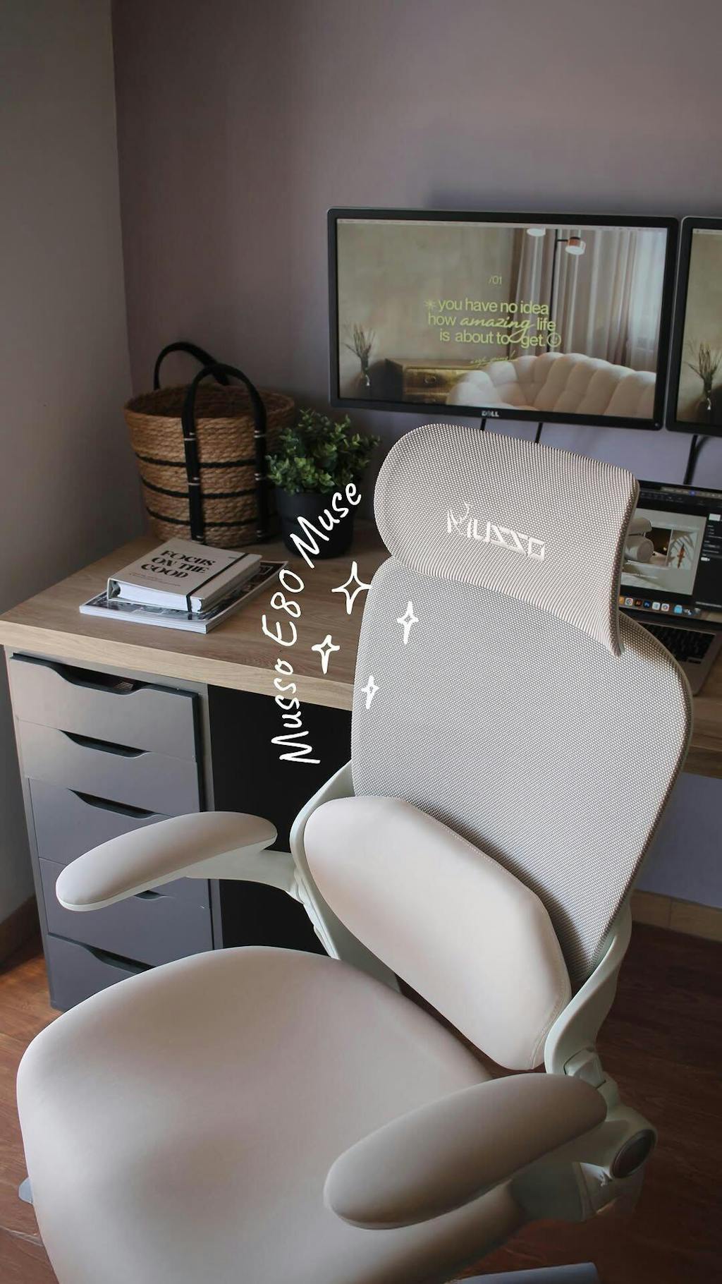 Musso E80 Muse FemmePosture Ergonomic Office Chair|Women Office Chair