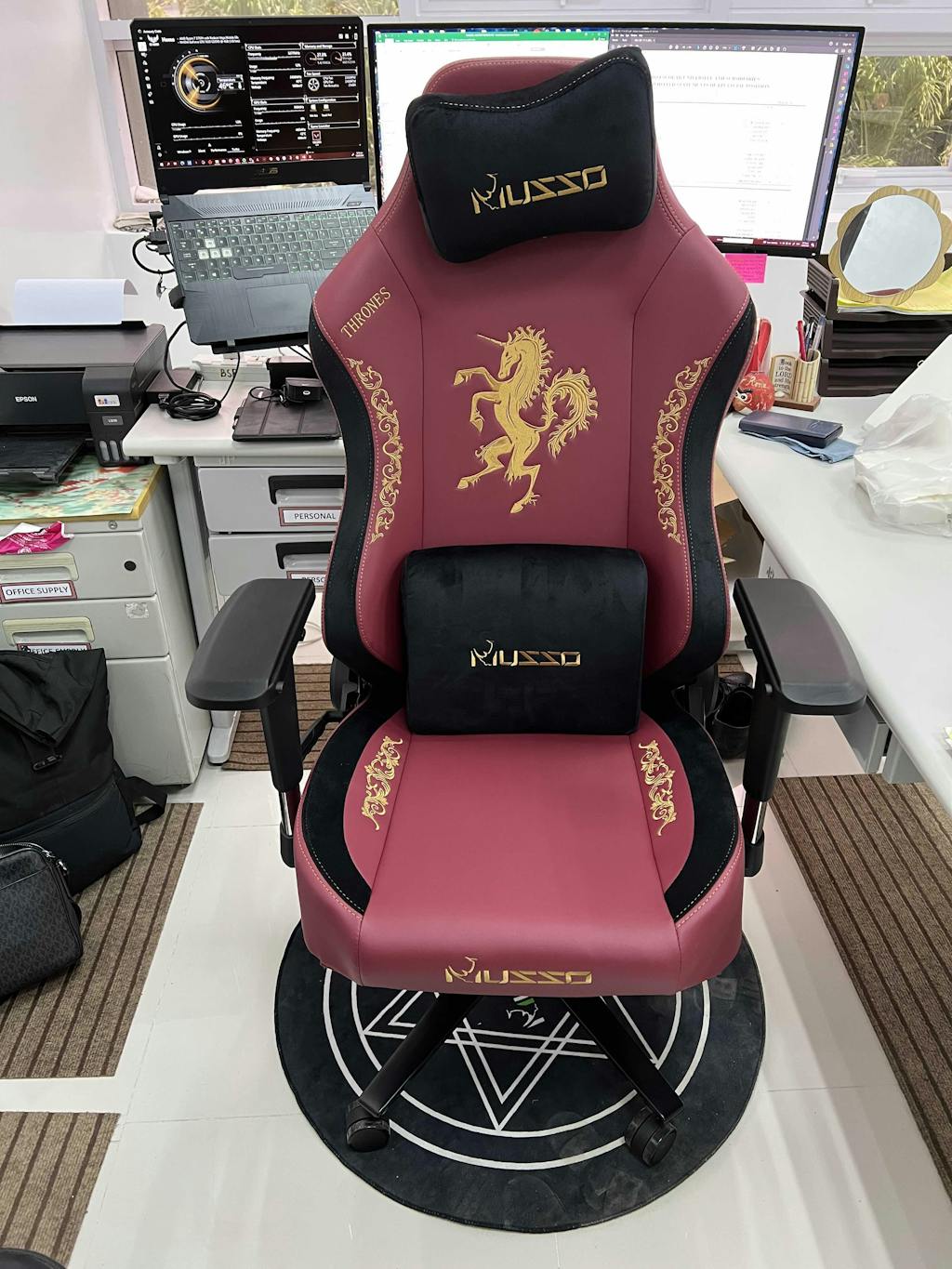 MUSSO Throne Series PU Leather Computer Gaming Chair Series 330A XXL