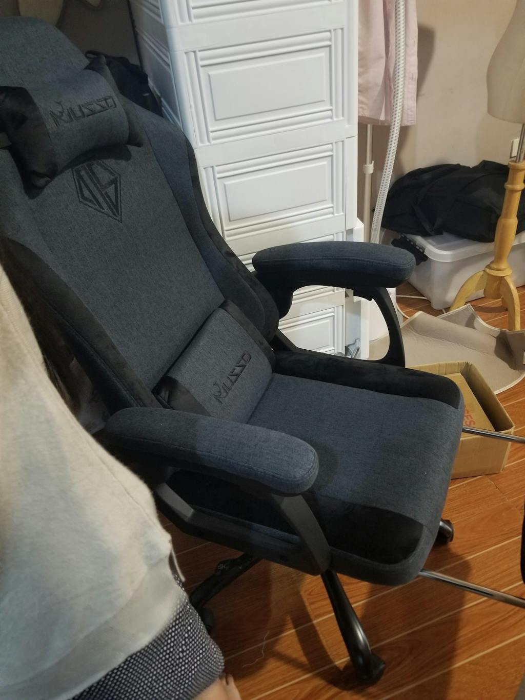 MUSSO Aeolus Series Fabric Computer Gaming Chair Navigator With Footre ...
