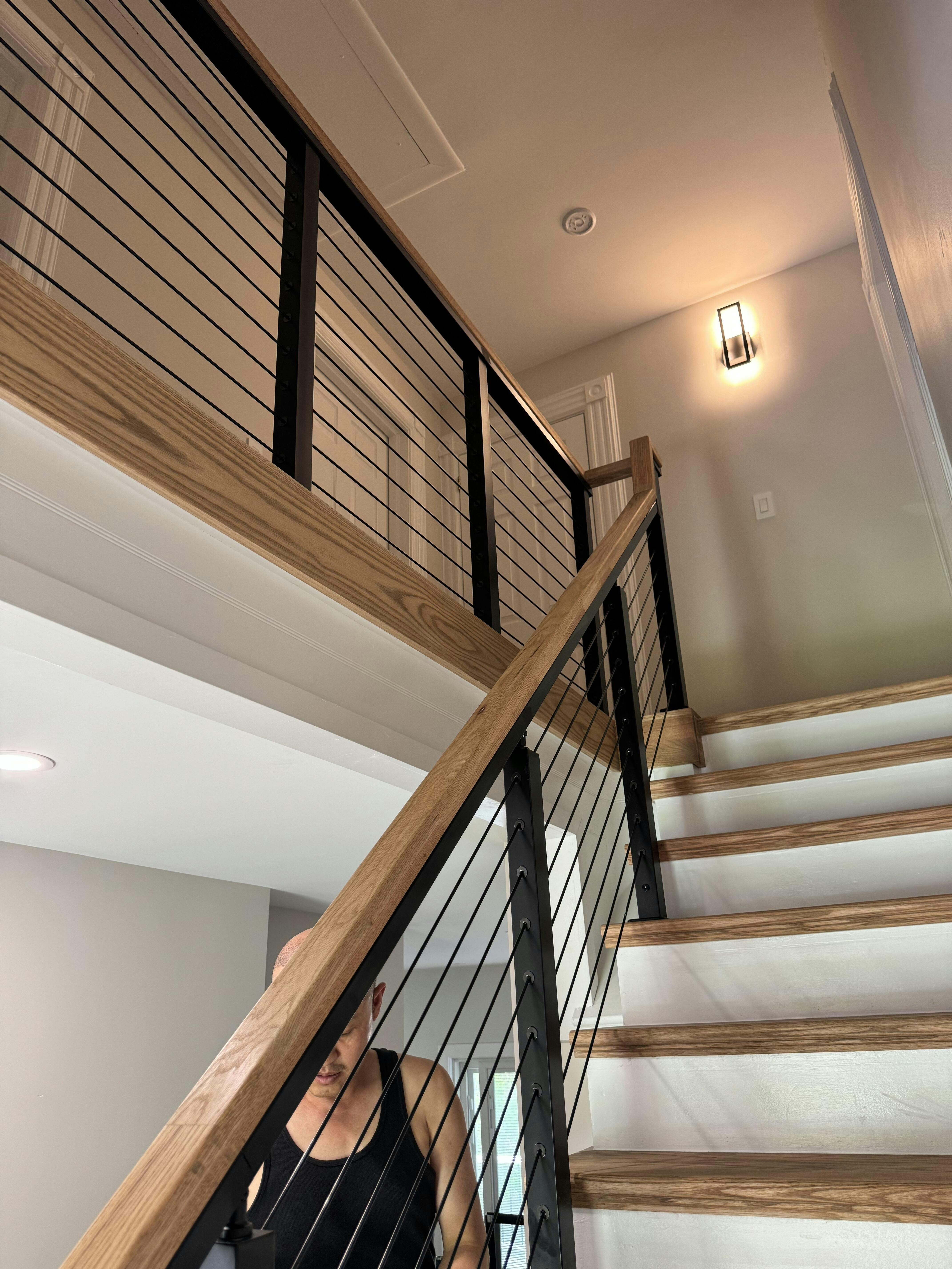 Muzata 36" 6.5ft，13ft，20ft Complete Set Cable Railing System, One Stop