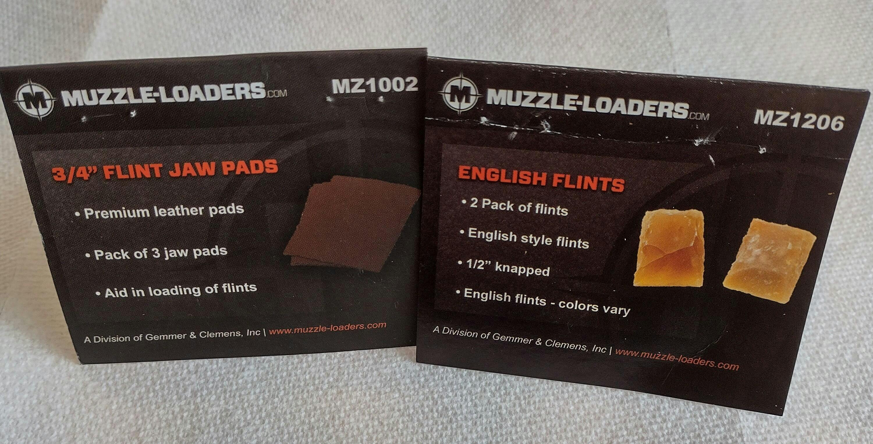 Muzzle-Loaders.com™ Leather Flint Jaw Pads - Fits 3/4 x 7/8" Flints ...
