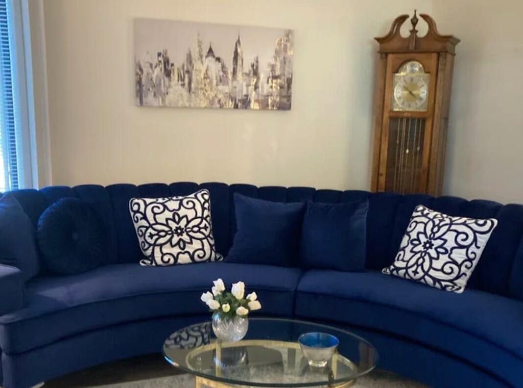 Modern Exclusive Velvet Sectional Sofa - Online Furniture Store - My Aashis