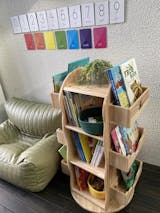BINDI Revolving Solid Wood Bookcase