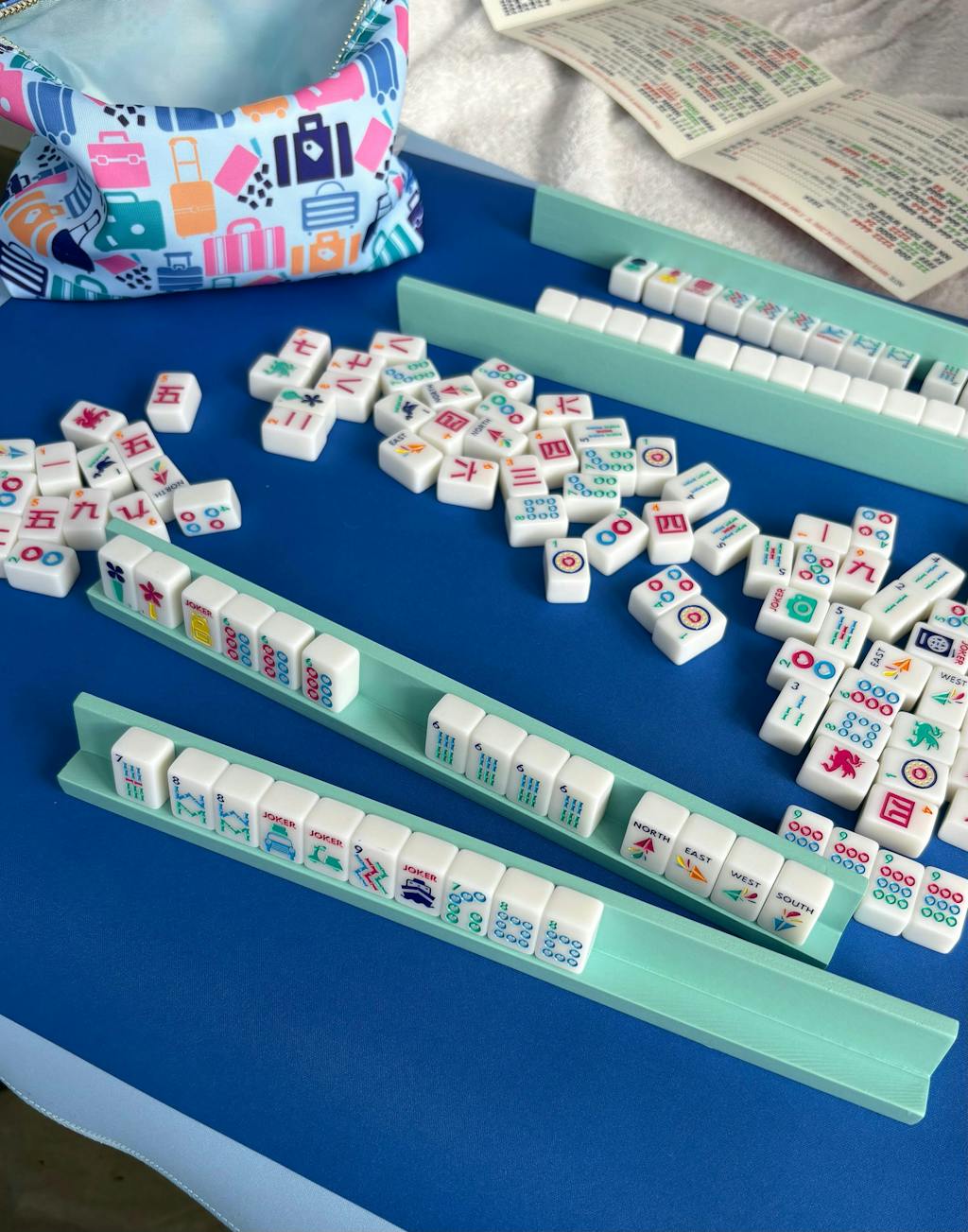 MINI ANYWHERE SERIES- Tiny Travel Mahjong Set | Small Size (0.8"x0.5"x ...