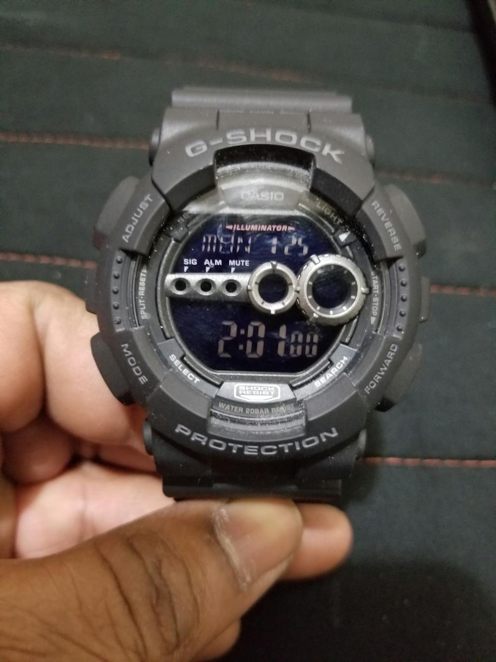 Casio Men's GD100-1B G-Shock Dive Watch - Resin Strap Black