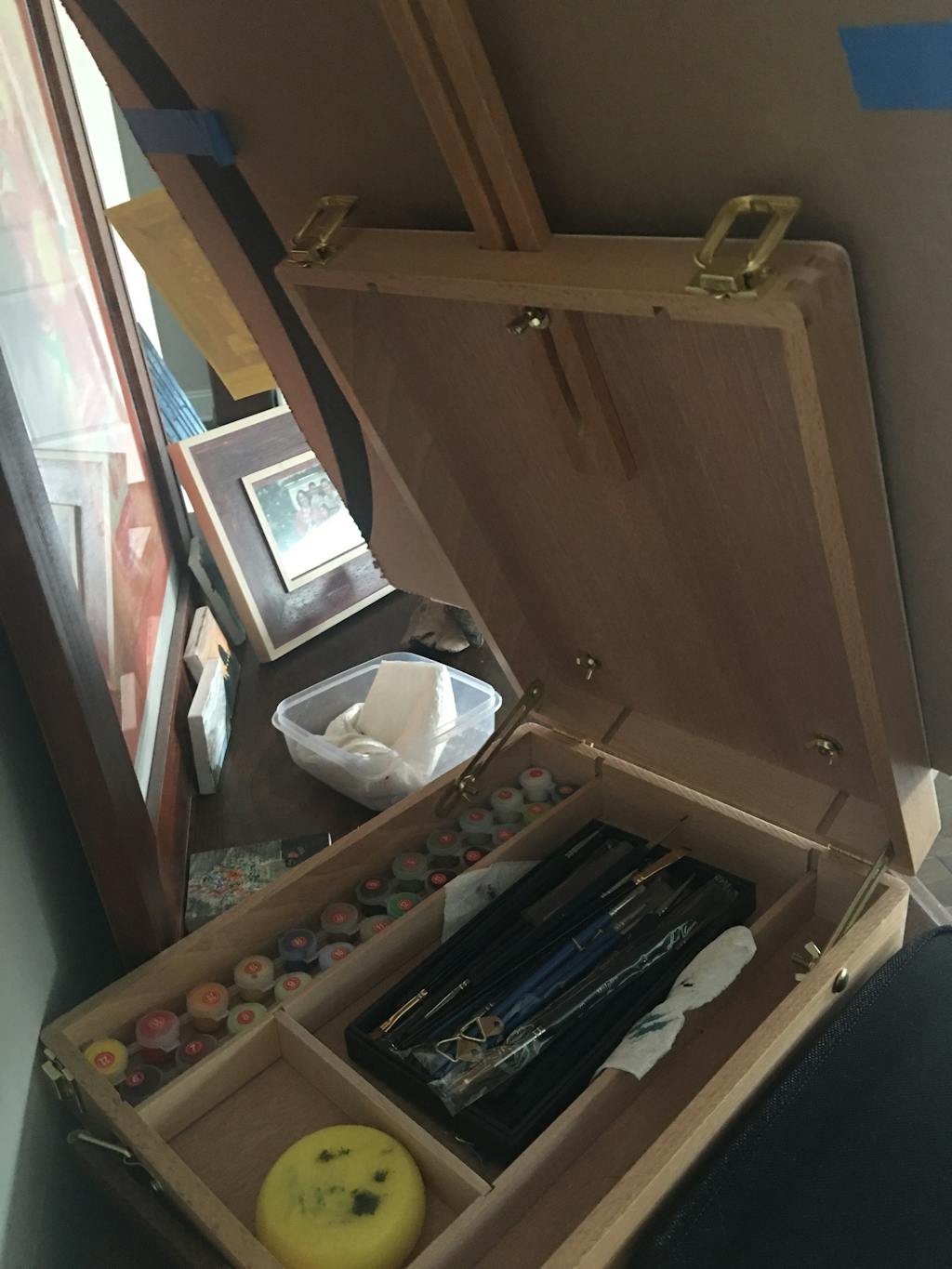 [Ships from USA] Wooden Desktop Easel & Storage Case | My Paint by Numbers