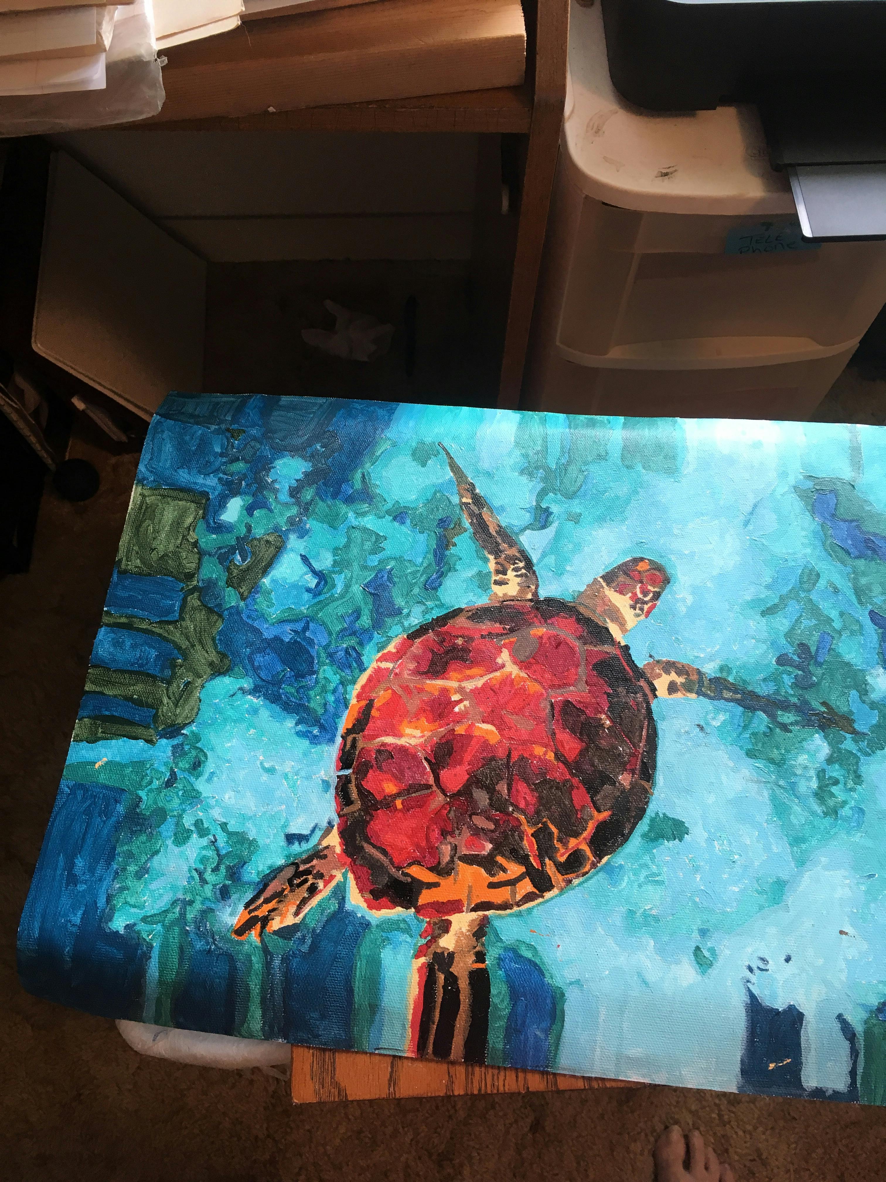 *FREE* Sea Turtle – My Paint by Numbers