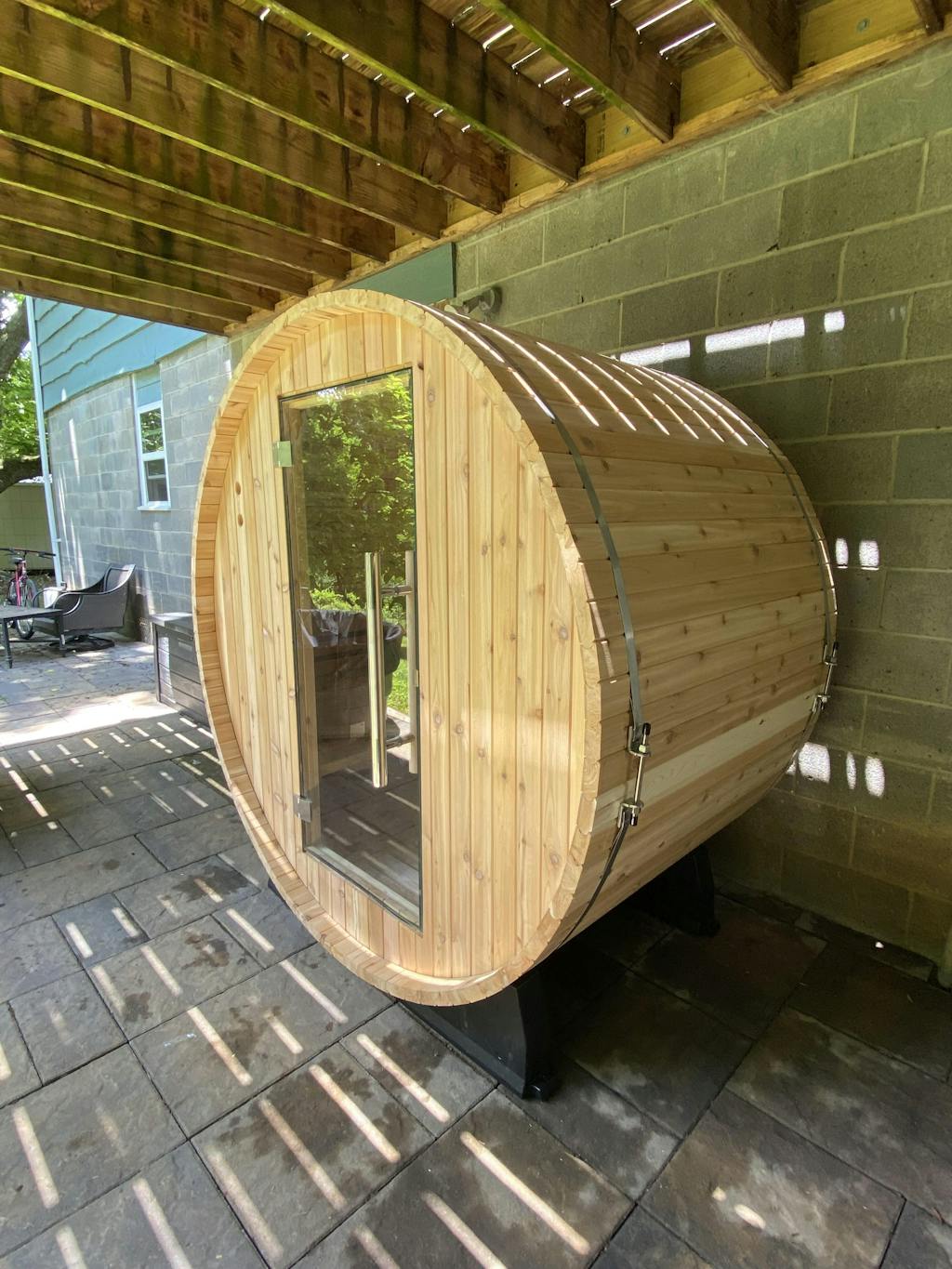 Almost Heaven Salem 2-Person Barrel Sauna | My Sauna World