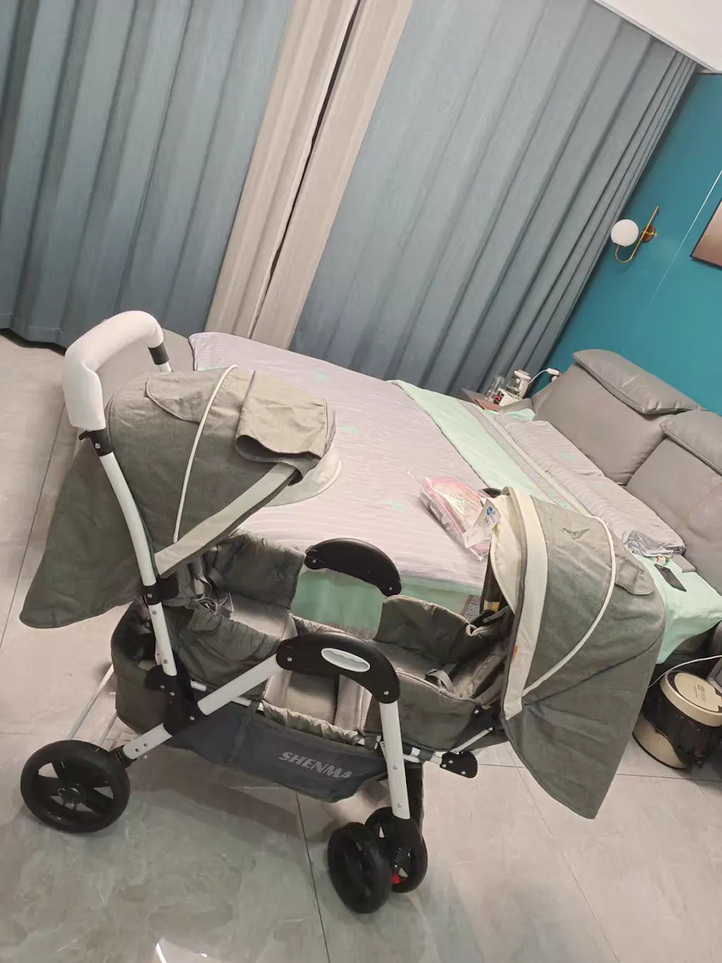 Twin Pram Double Stroller