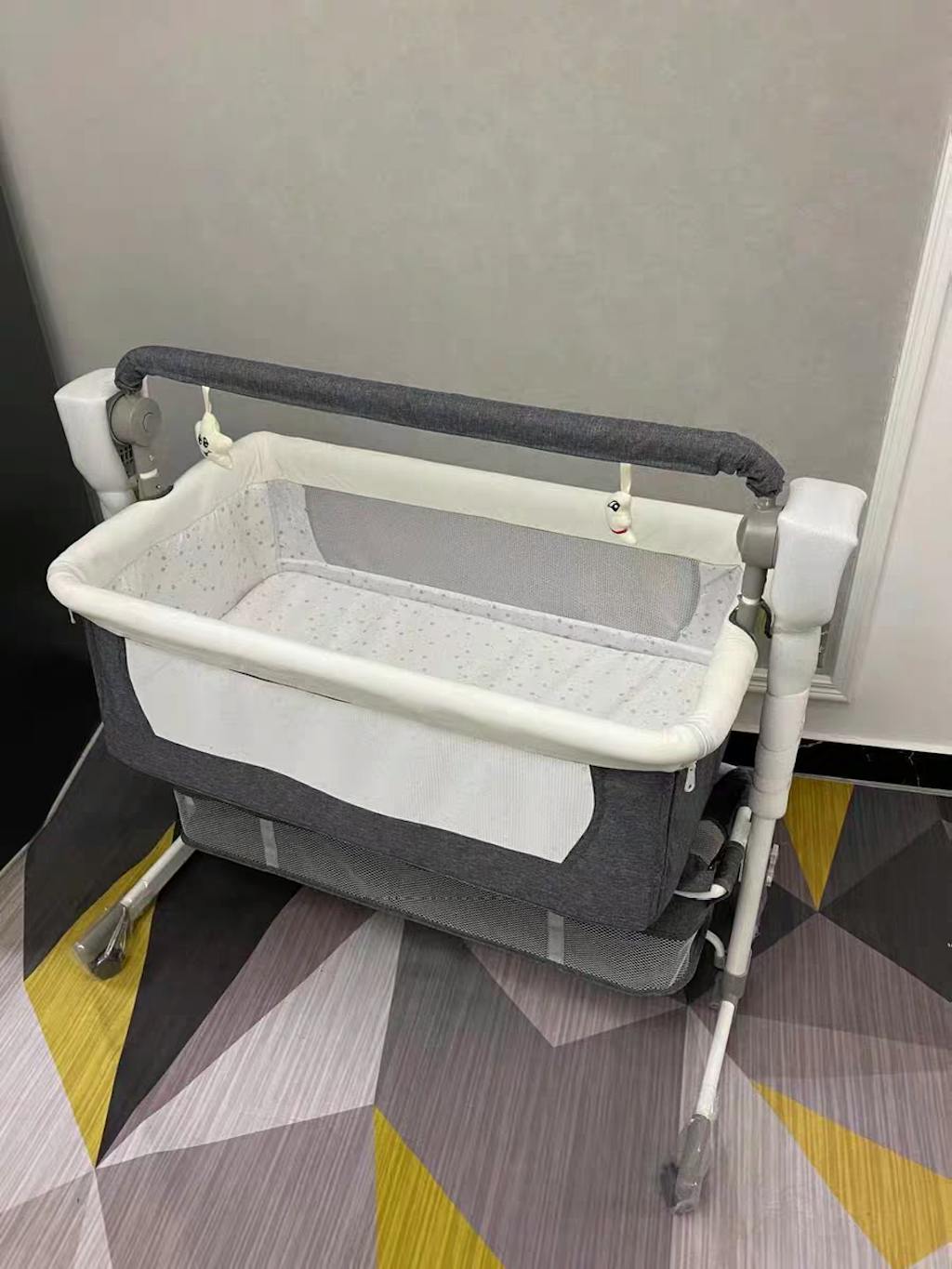 Buy Baby Electric Crib Attached To Bed For Sale