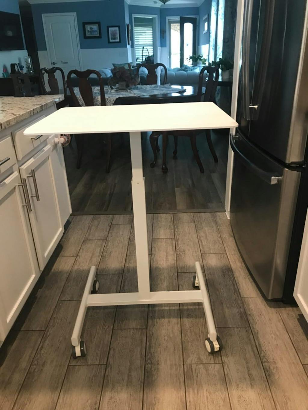 Altus Height Adjustable Desk Portable Mobile Computer Office Table