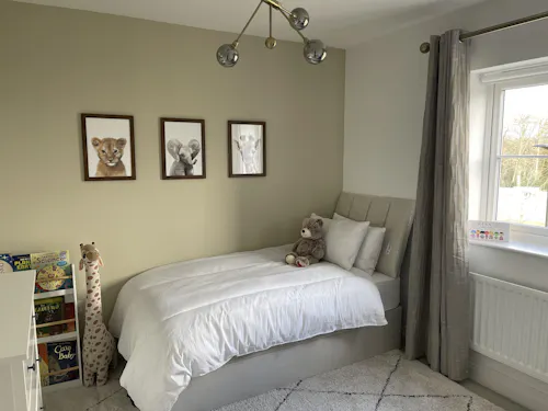Large Cubic Border Low Headboard