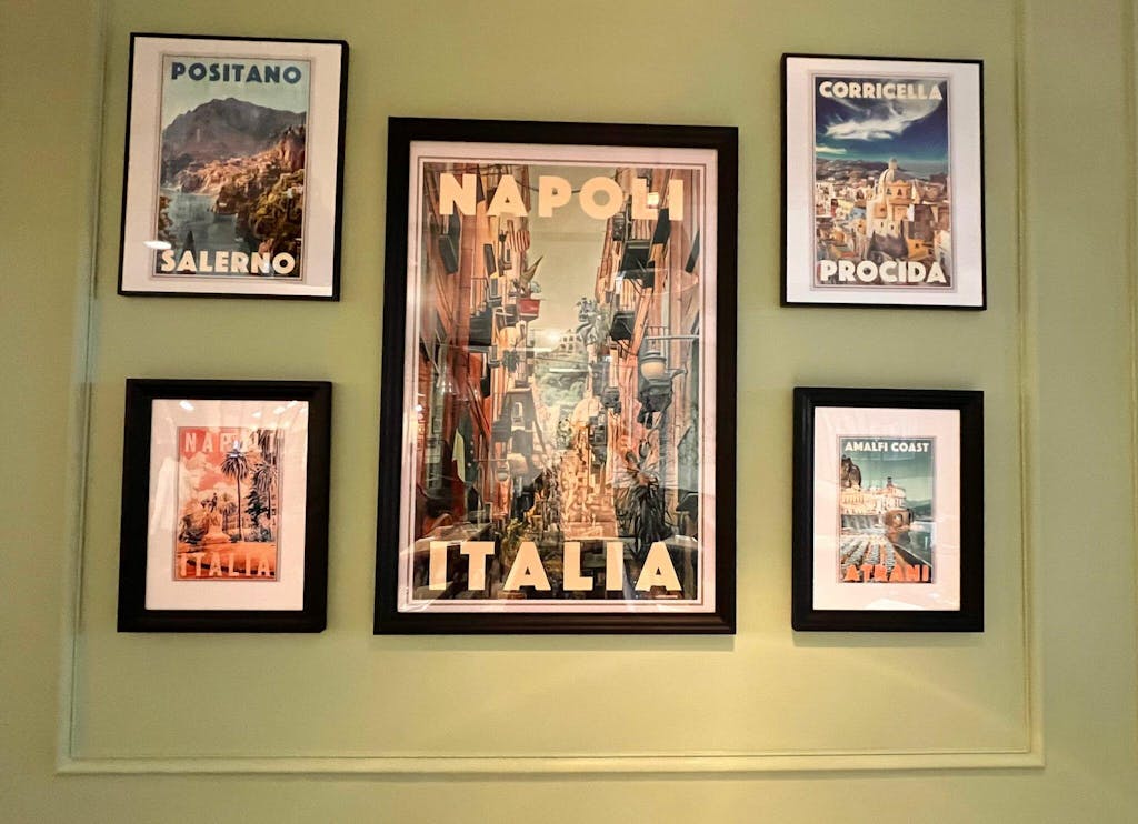 Naples Print 'Napoli Pink' I Italian Travel Poster by Alecse – My Retro ...