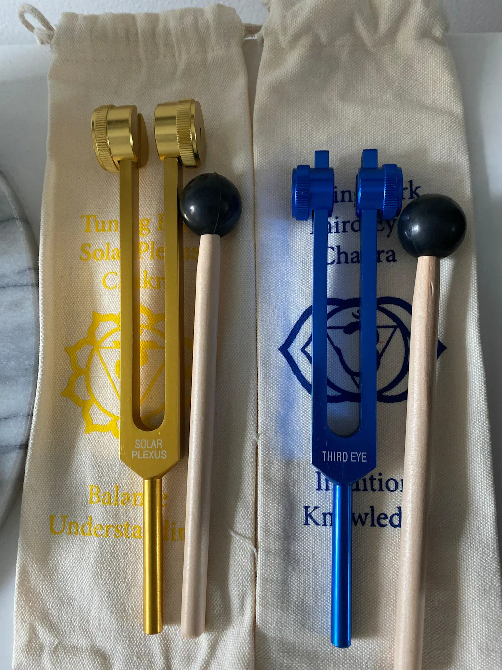 Earth Star 68.01 Hz Tuning Fork - Carry Bag and Striker, Sound Healing ...