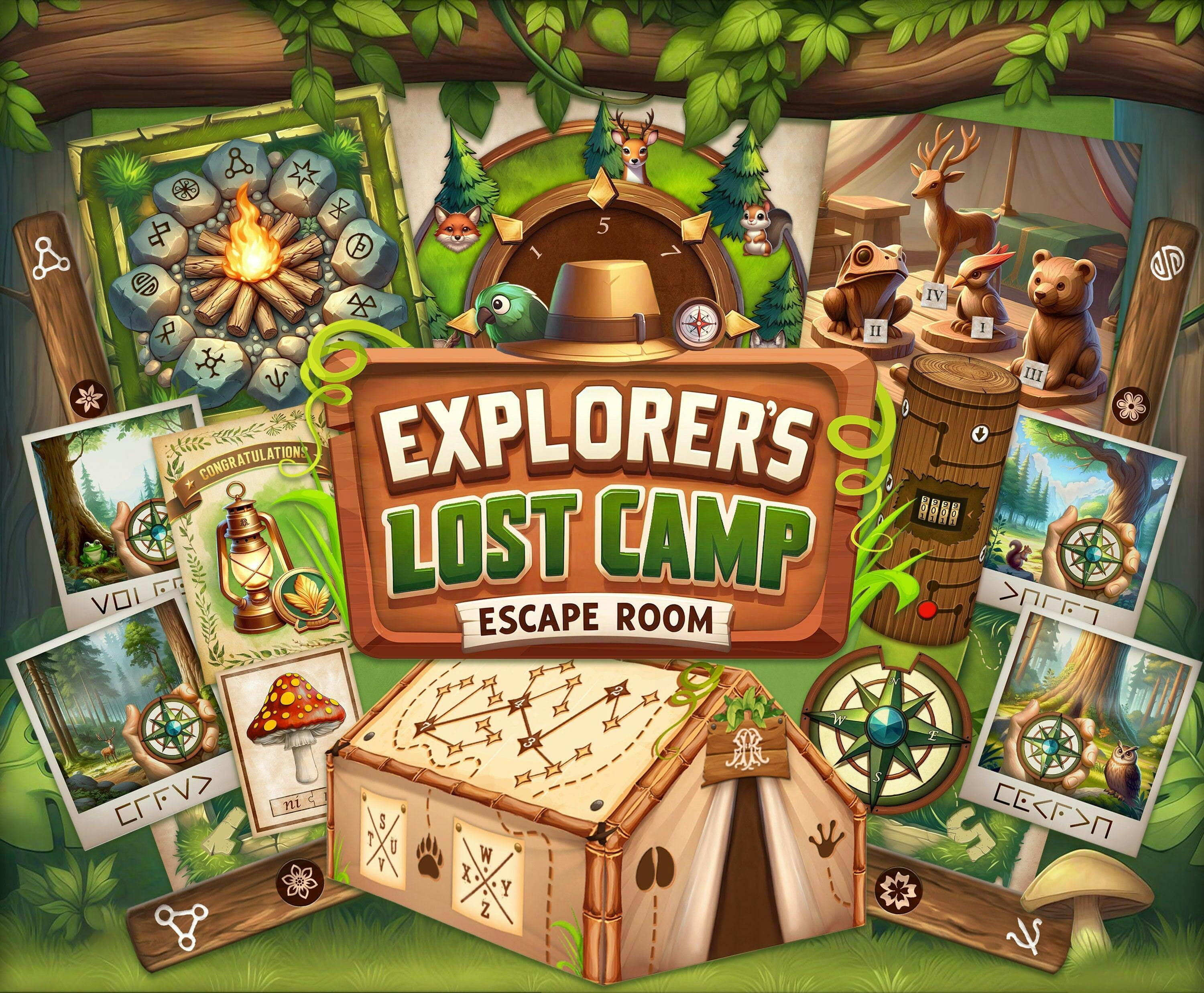 Explorer's Lost Camp | Summer Escape Room at Home | MysteryLocks