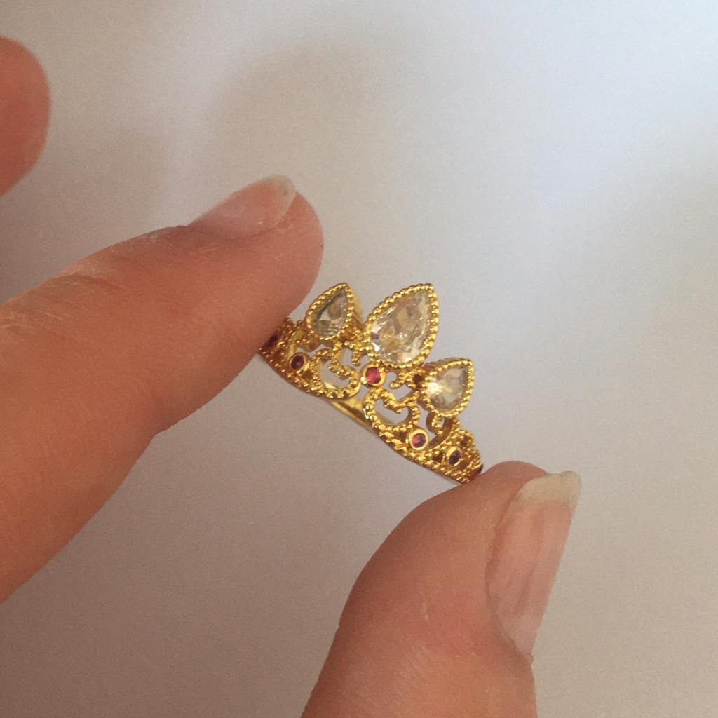 Rapunzel Tangled Crown Tiara Ring – Mystical Fairy - Jewelry Inspired ...