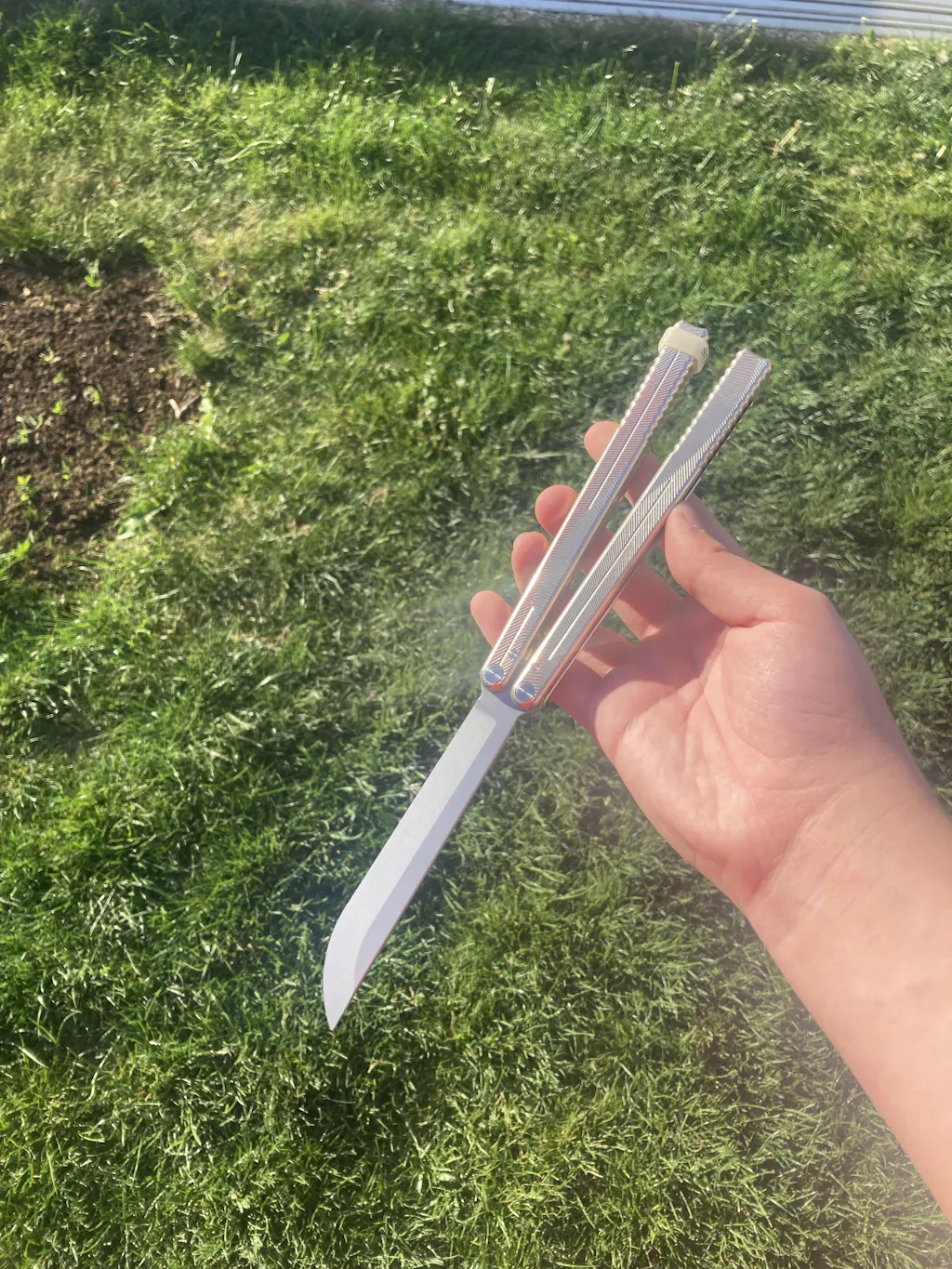 Nabalis Hydra Butterfly Knife Balisong Trainer Tanto & Bowie Blade 7075 AL