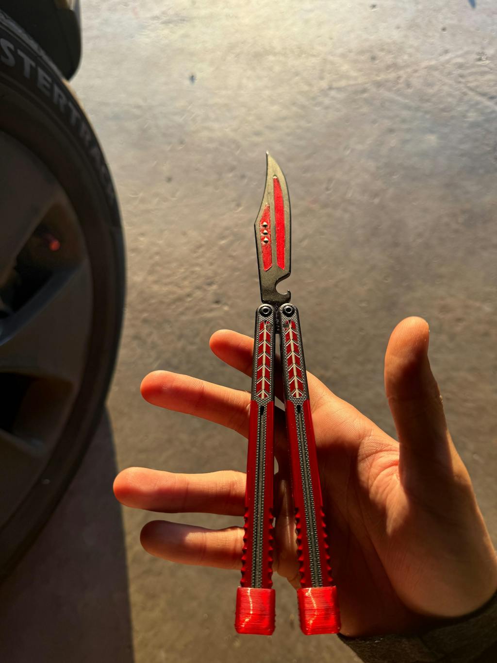 Nabalis Vulp Pro Balisong Butterrfly Knife Trainer G10 & 7075 AL Handle