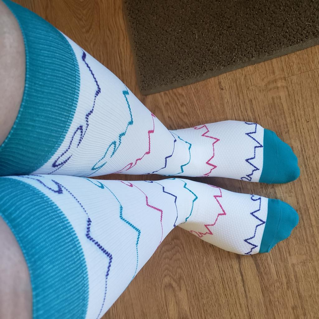 Compression Socks for Nurses | Bubblegum Colorful Design | Nabee Socks ...