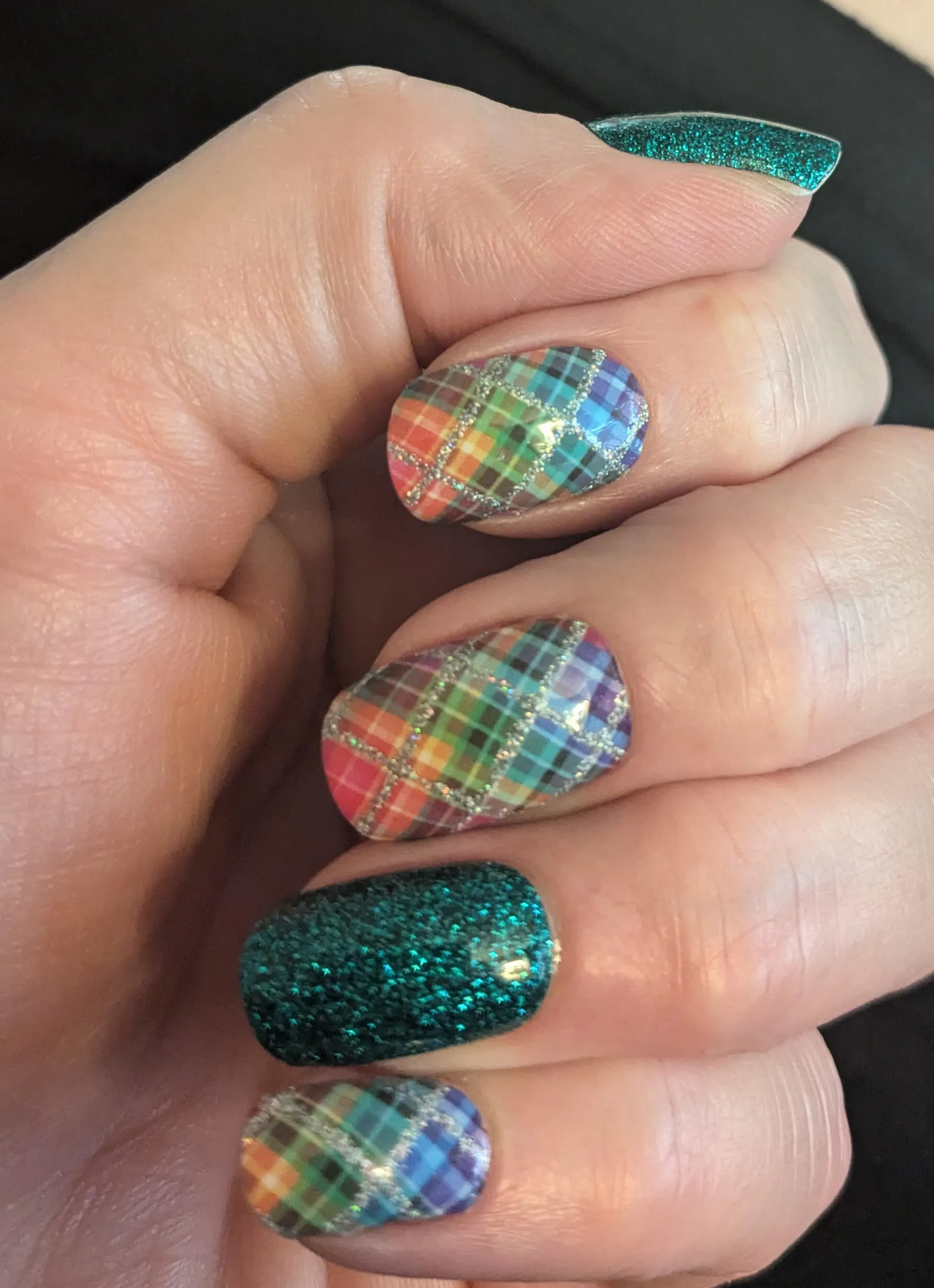 Rainbow Plaid Exclusive Design Nail Wraps – Nail-Fox