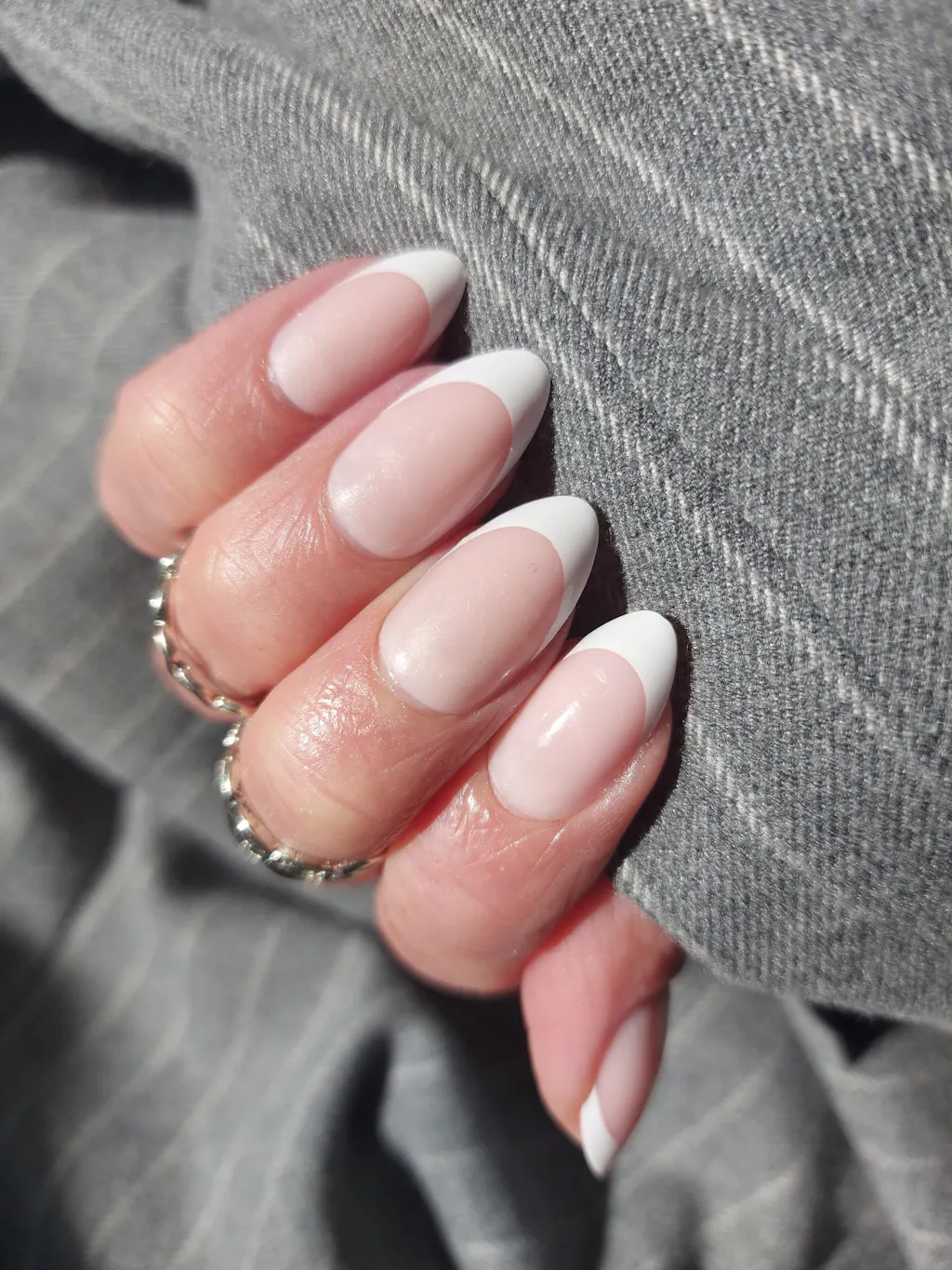 Press on Nails: White extra long Kunstnägel ️ NAILD