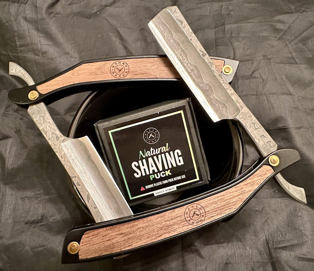 Drian Damascus 7/8" Straight Razor | Naked Armor – Naked Armor Razors