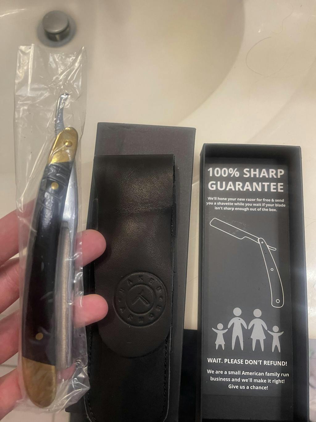 Drian Damascus 7/8" Straight Razor | Naked Armor – Naked Armor Razors