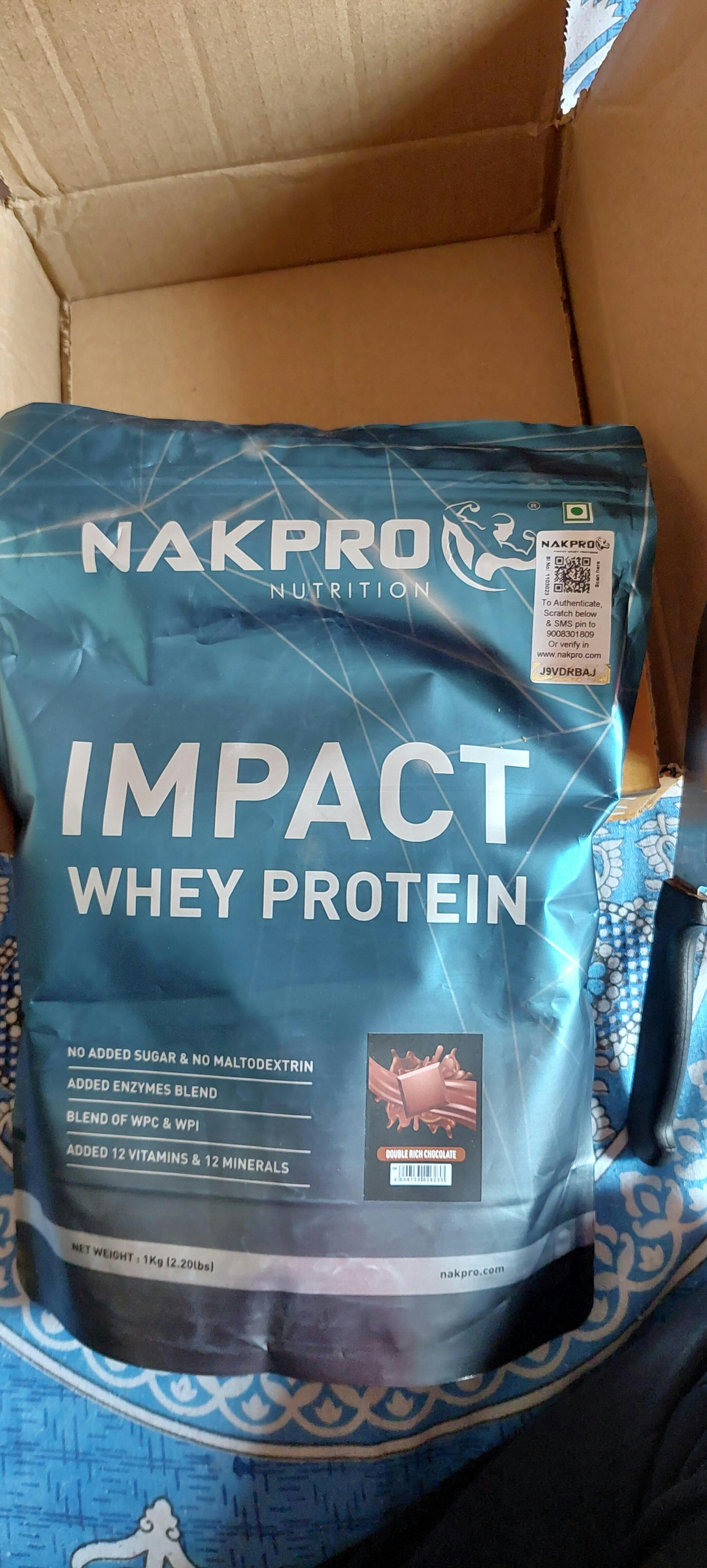 IMPACT WHEY PROTEIN POWDER – NAKPRO NUTRITION