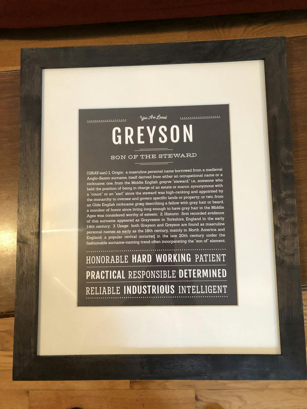 Greyson | Name Art Print