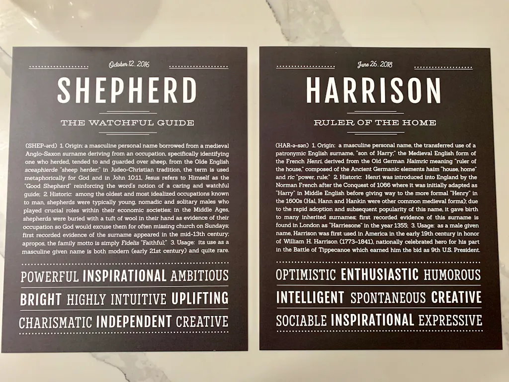 Shepherd | Name Art Print