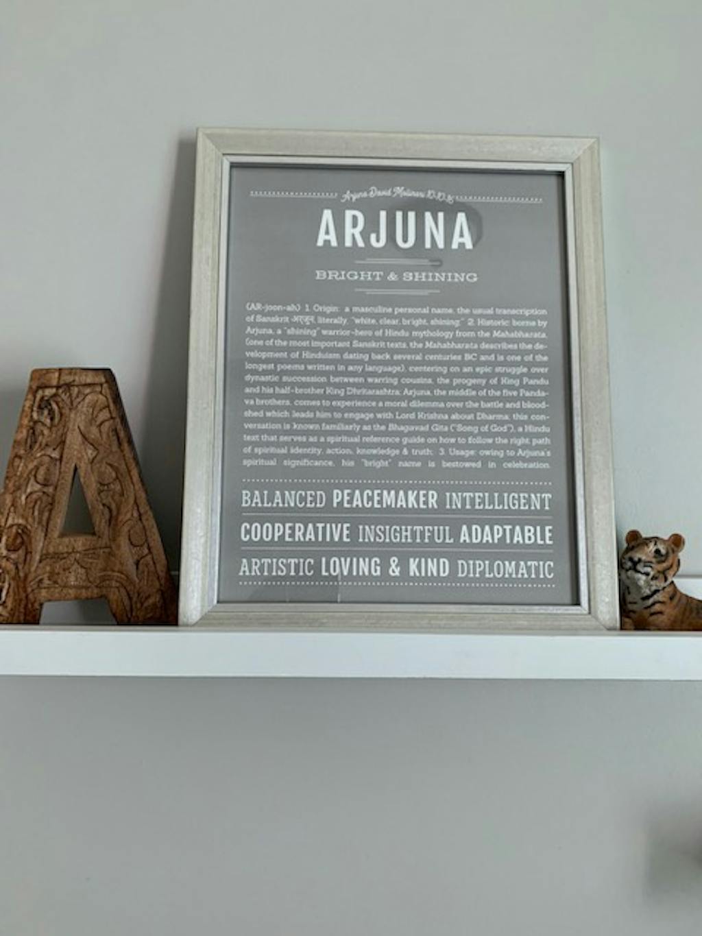 Arjun | Name Art Print