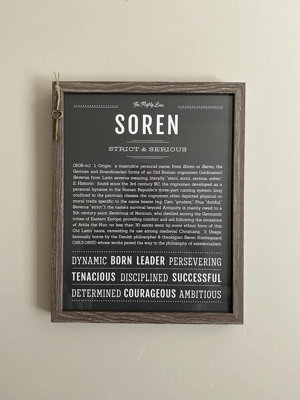 Soren | Name Art Print