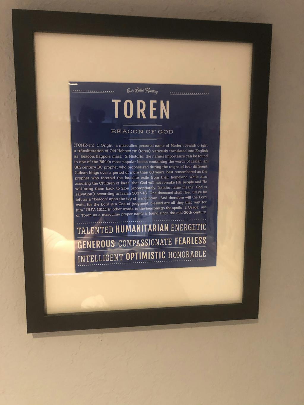 Torin | Name Art Print