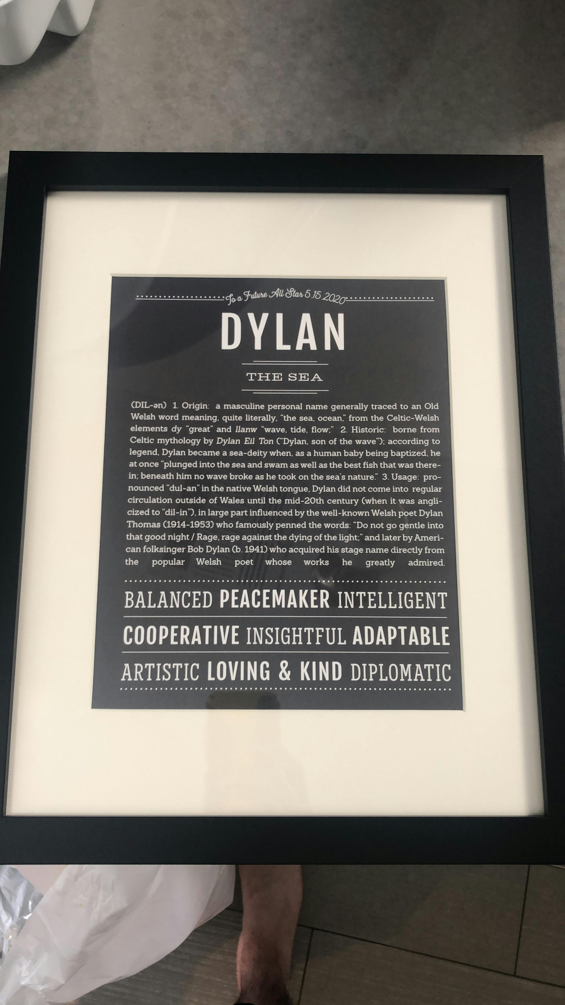Dylan (male) | Name Art Print