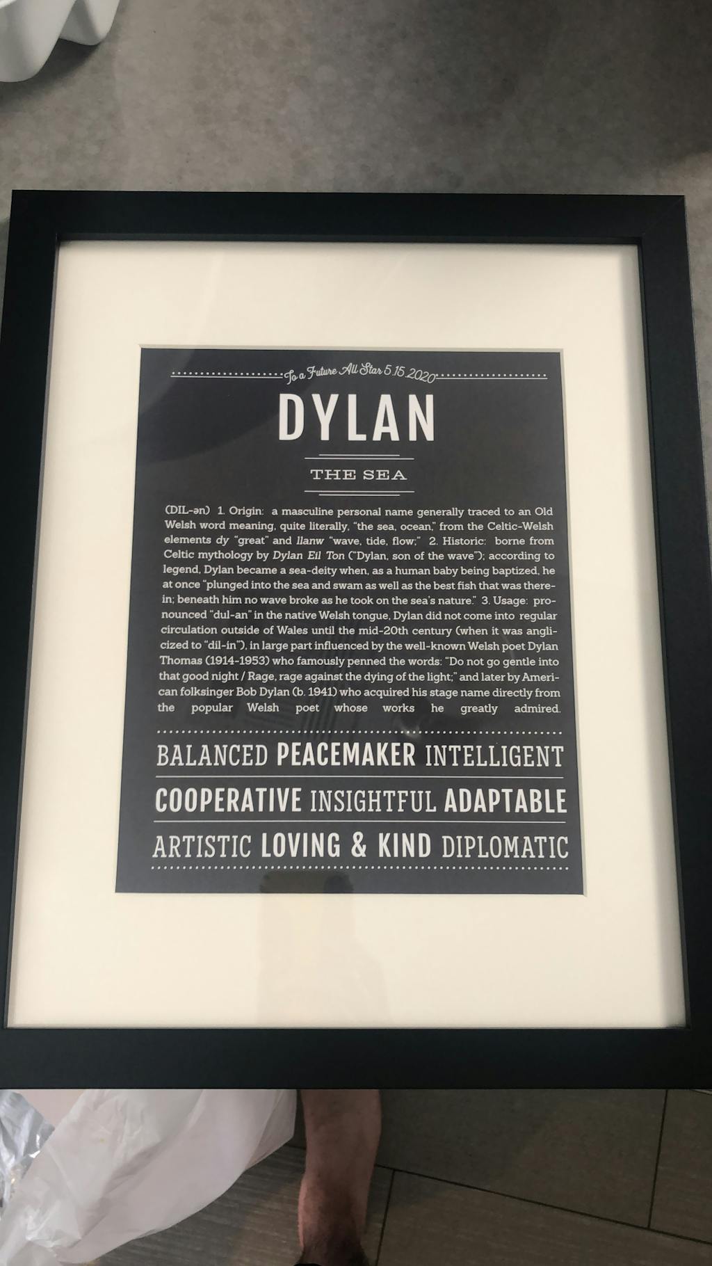 Dylan (male) | Name Art Print