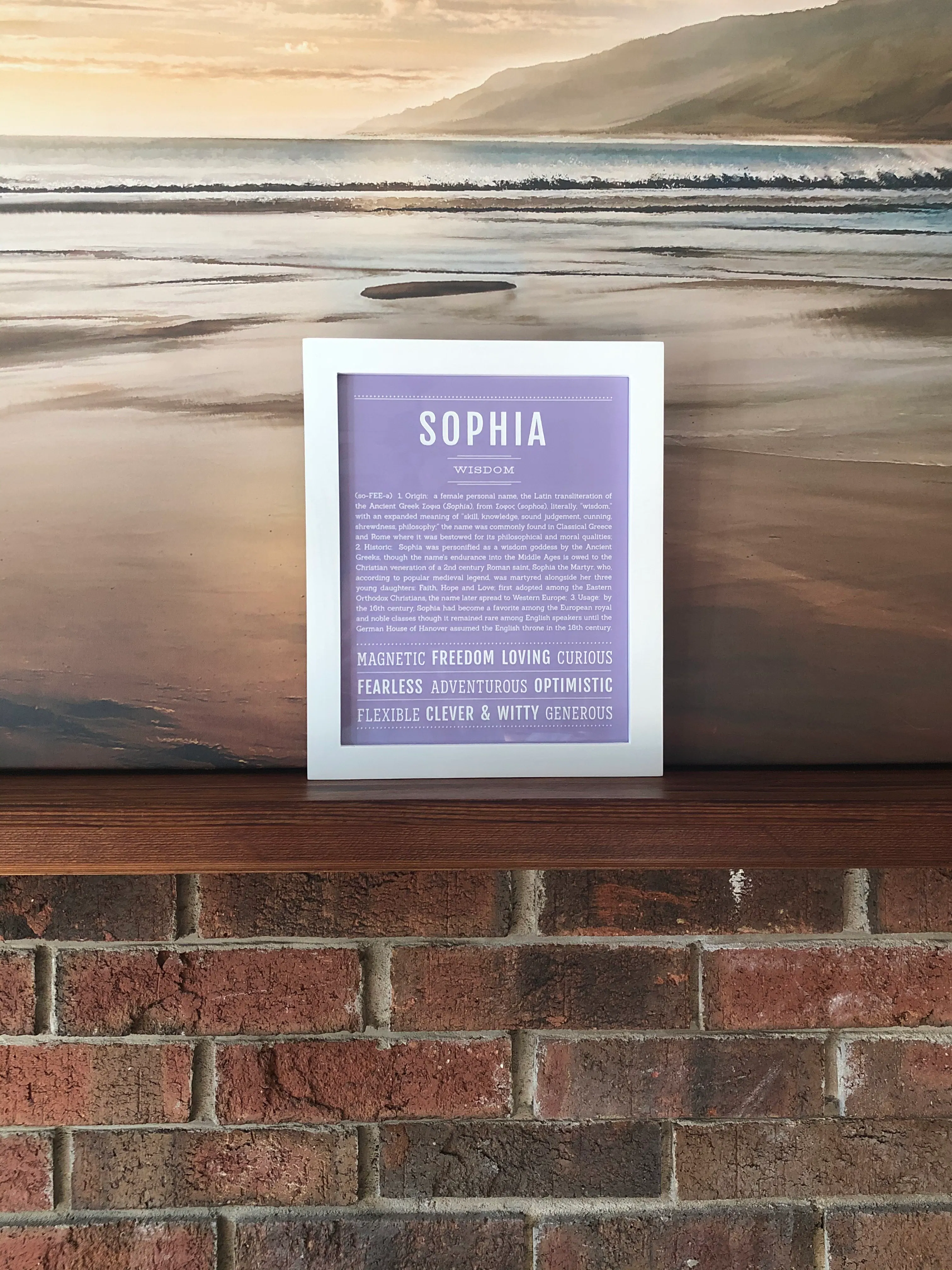 Sophia | Name Art Print