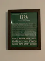 Ezra (male) | Name Art Print
