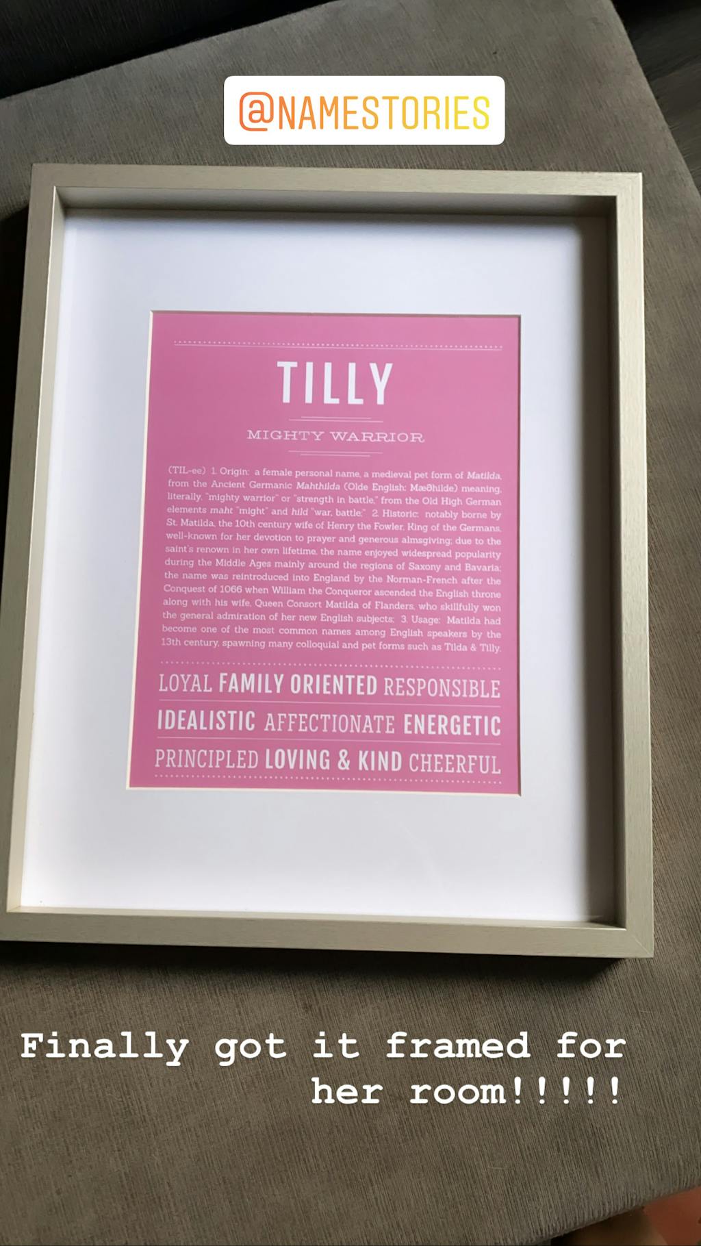 Tilly | Name Art Print