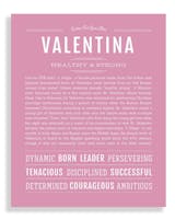Valentina | Name Art Print