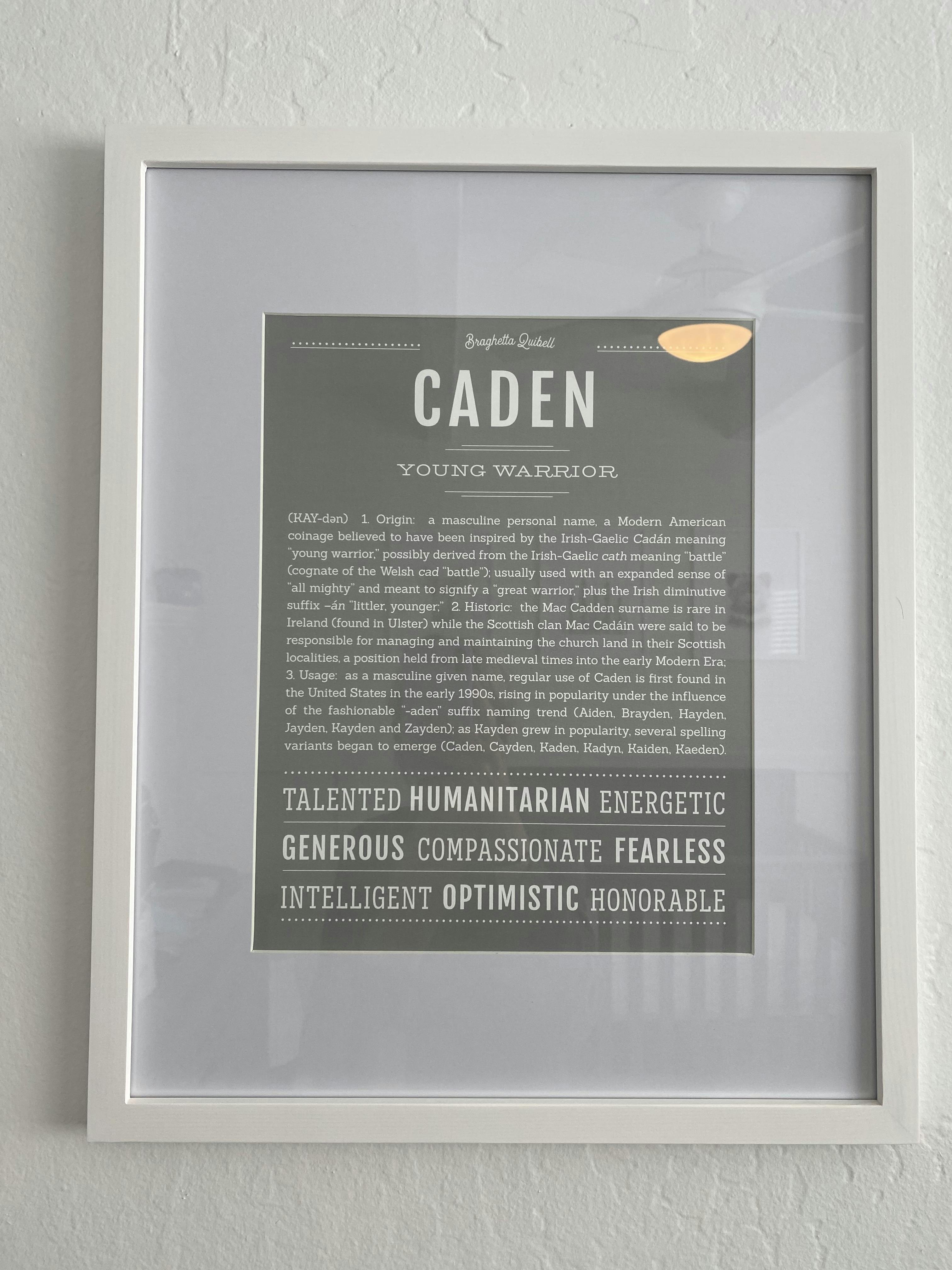 Caden | Name Art Print