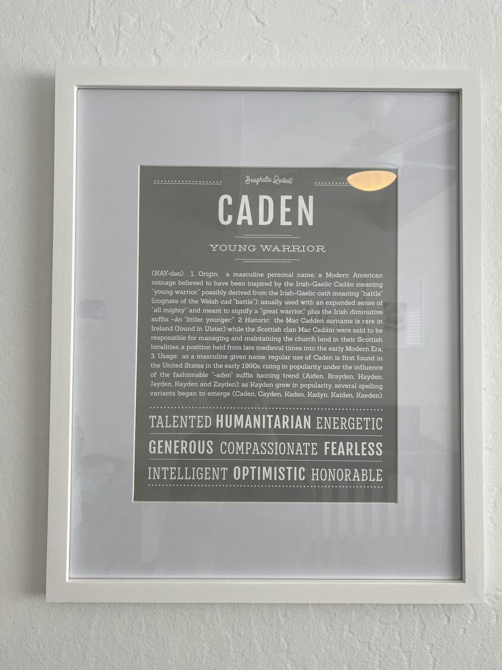 Caden | Name Art Print