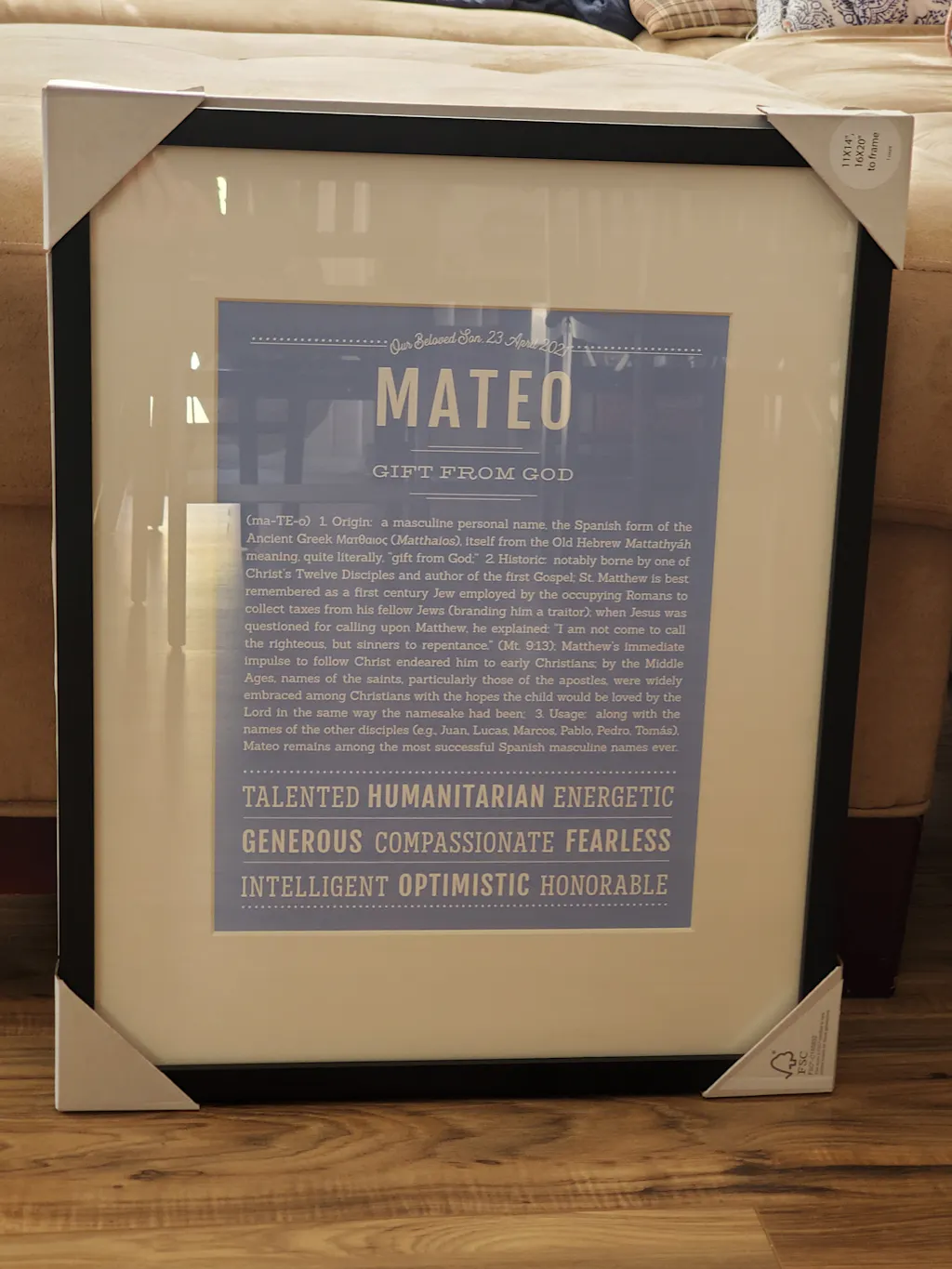 Mateo | Name Art Print