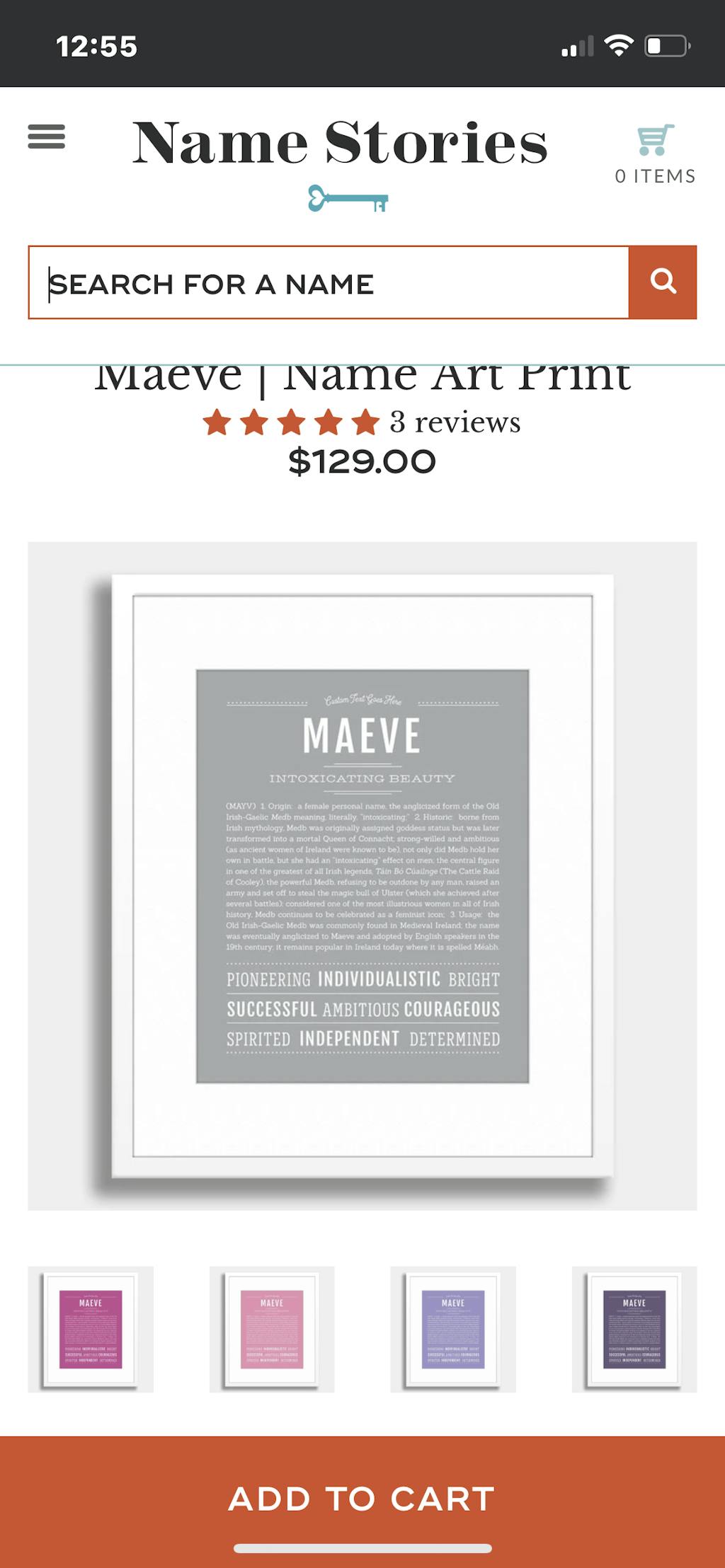 Maeve | Name Art Print